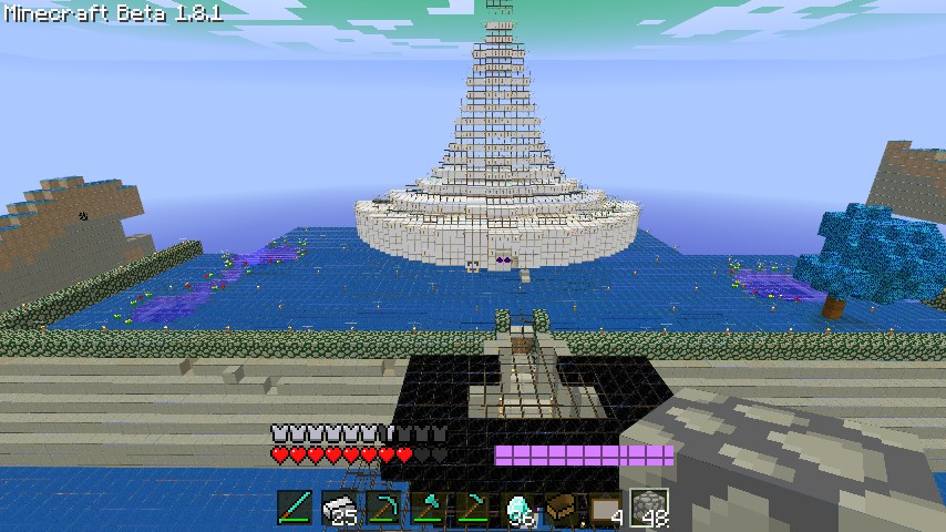Z-Fighter and Sayian Ultimate Base "on PVP server" Minecraft Map
