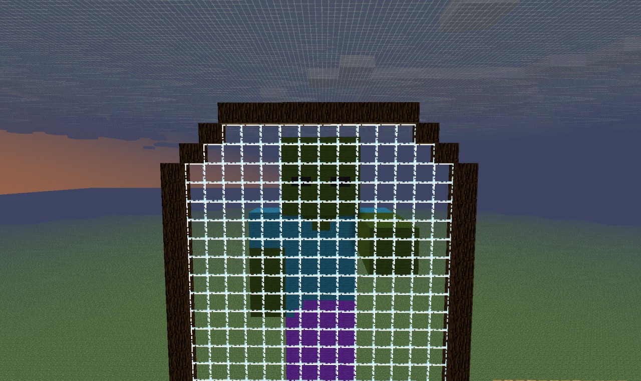 Steve takes a look in the mirror. Minecraft Map