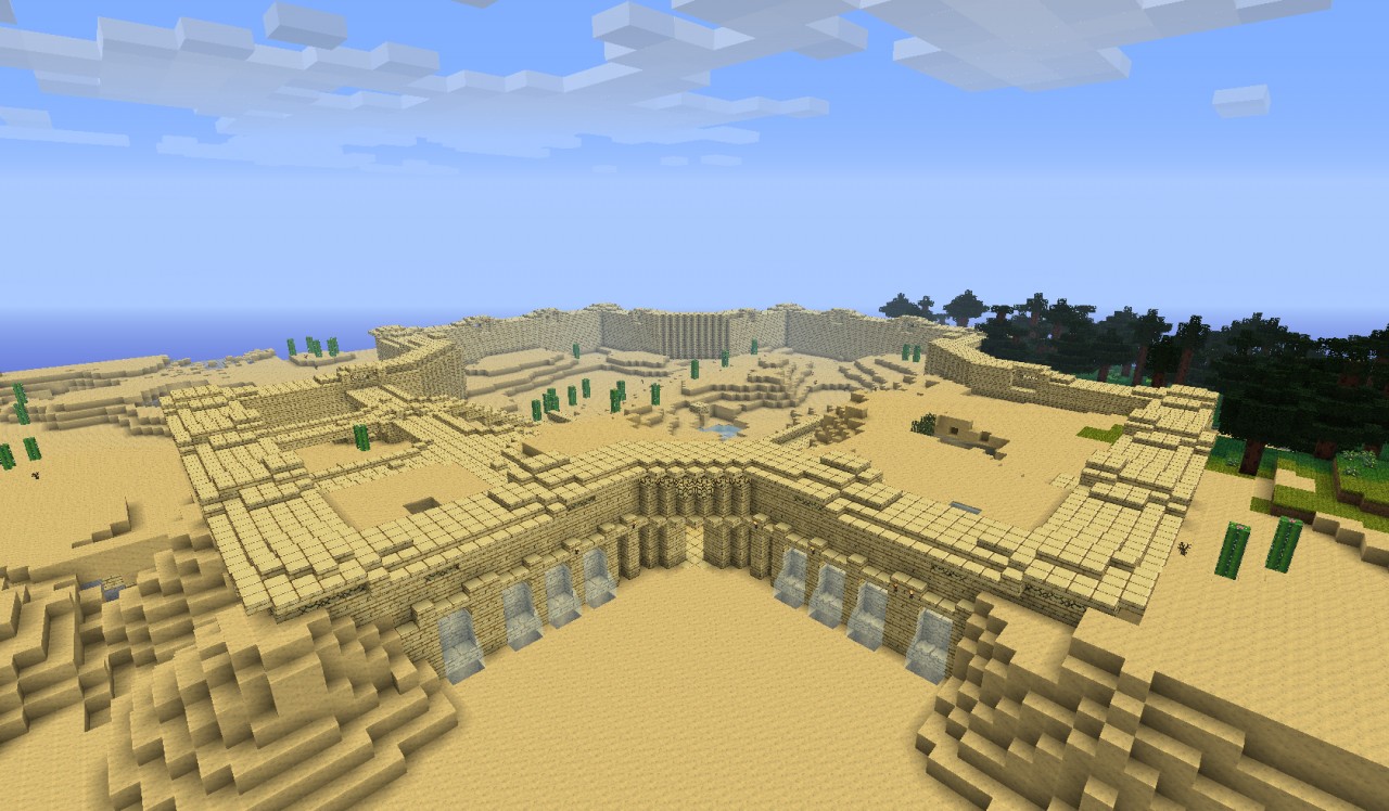 Sandstone fortress (Heavily WIP) Minecraft Map