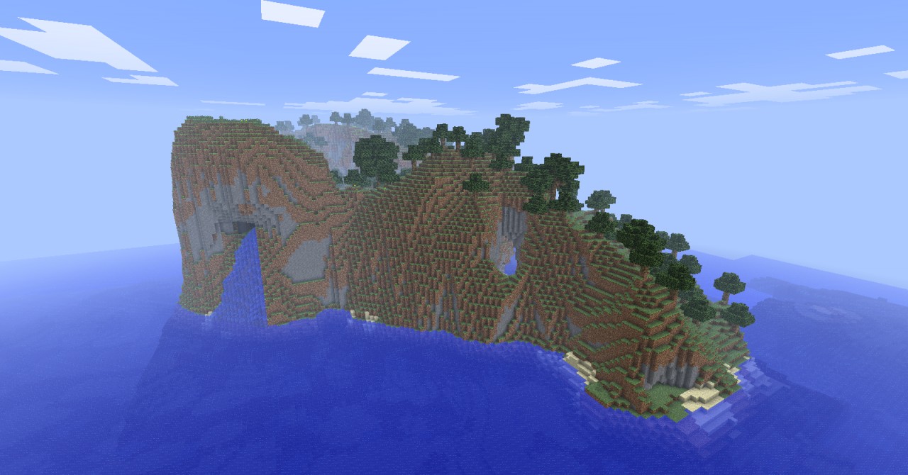 Custom landscape: Island Minecraft Map