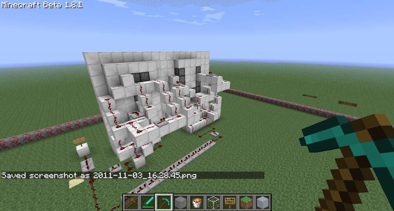 Hi sign with redstone Minecraft Map