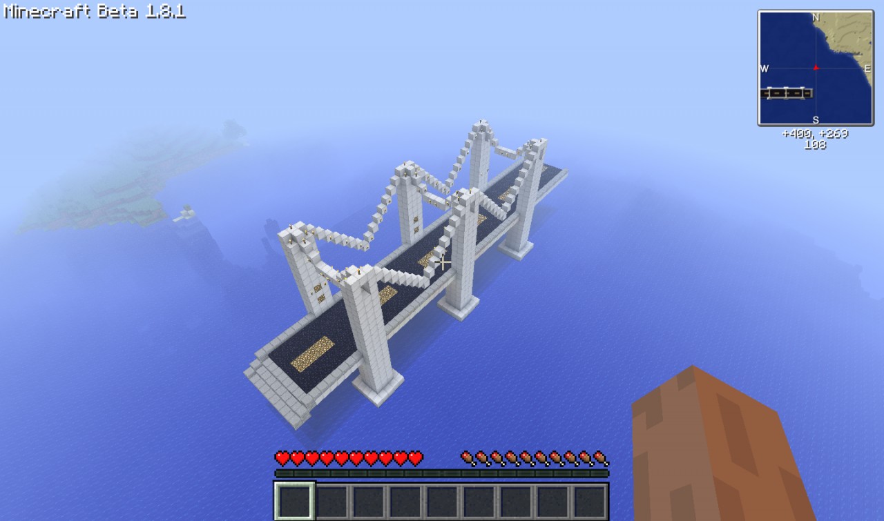 Double M bridge Minecraft Map