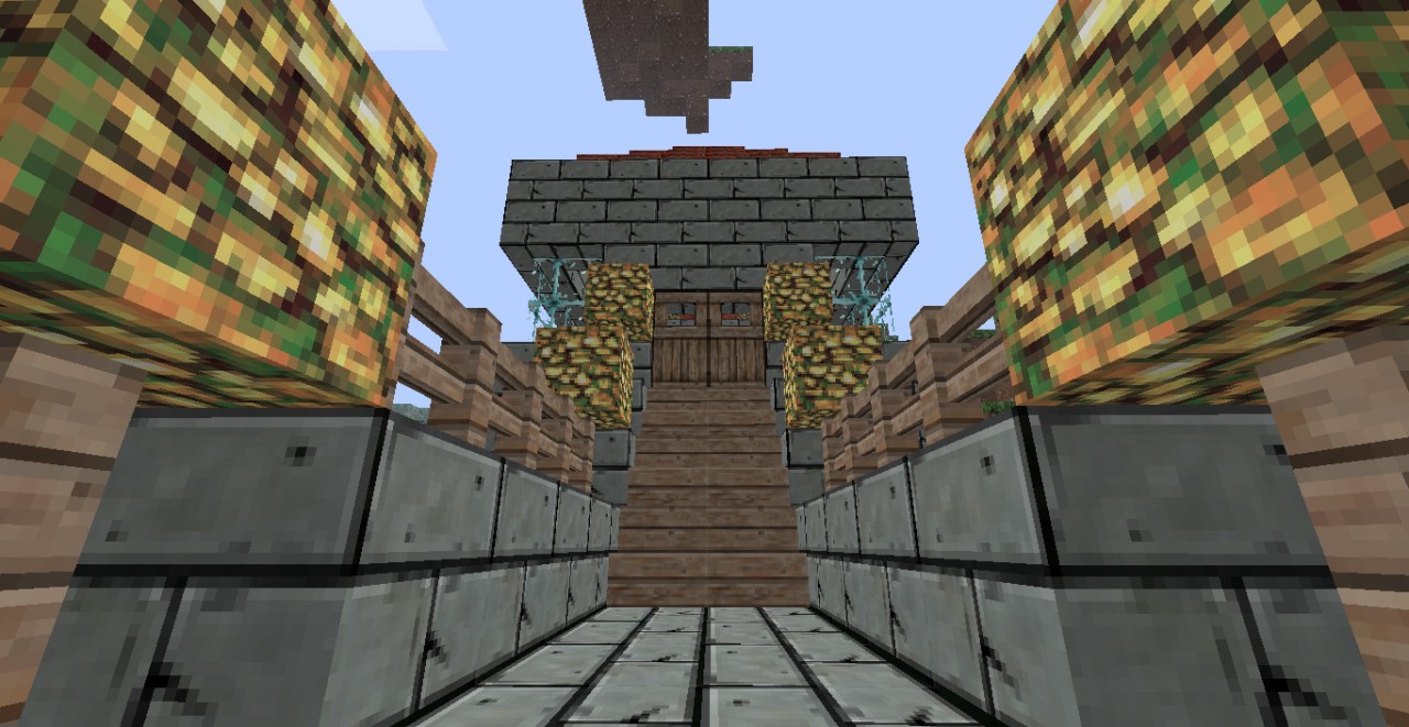 cool mountainside house Minecraft Map