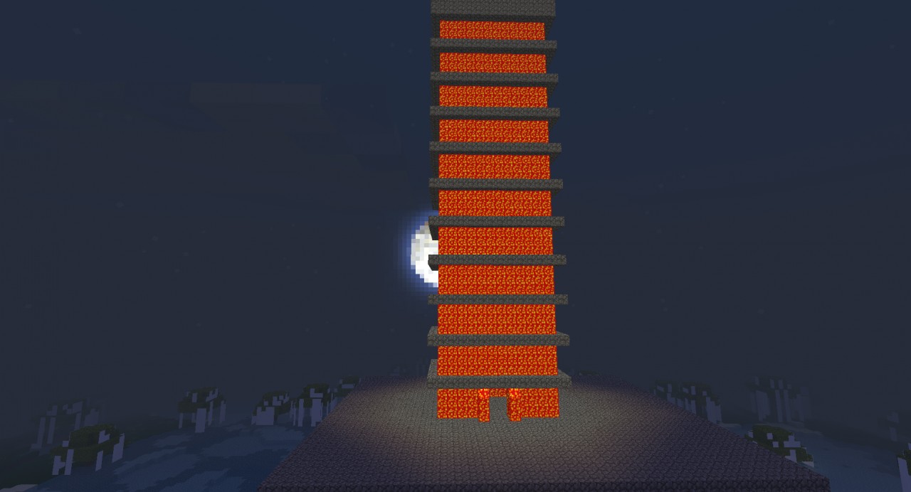 12 story Lava Tower Minecraft Map