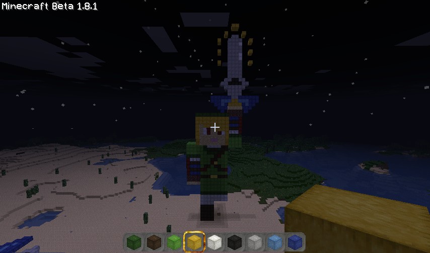Giant Link (with master sword) Minecraft Map