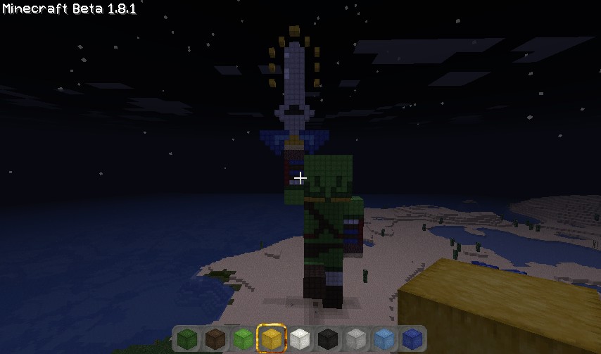 Giant Link (with master sword) Minecraft Map