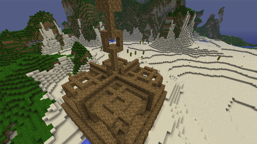 Dirt Palace and other structures Minecraft Map