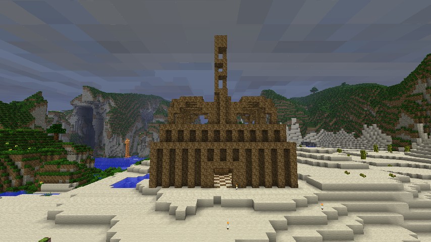 Dirt Palace and other structures Minecraft Map
