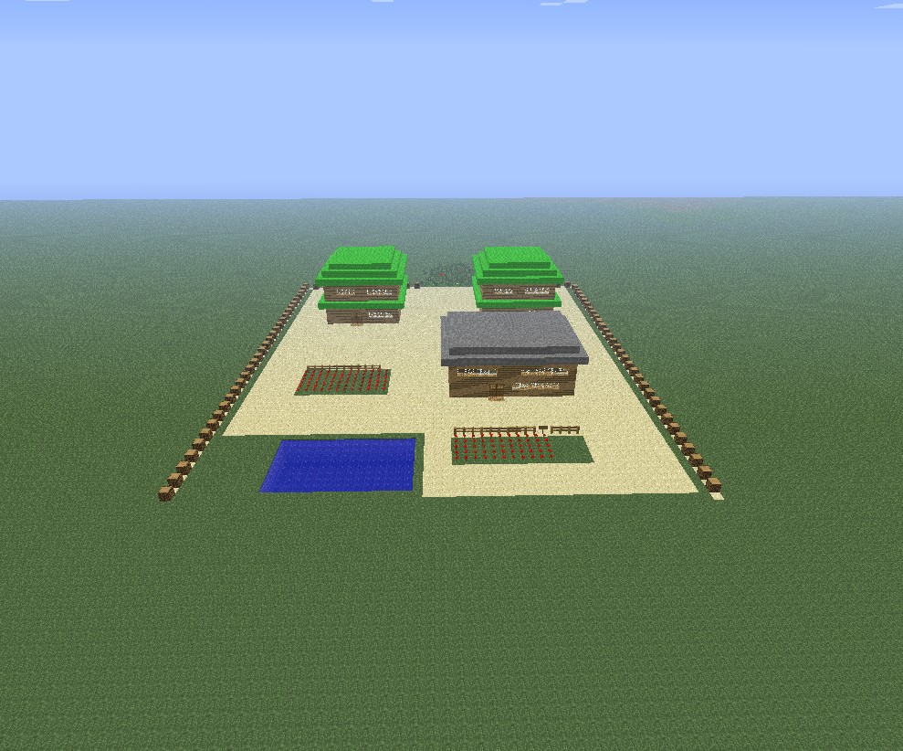 Pallet Town from Pokemon Silver/gold/crystal Minecraft Map