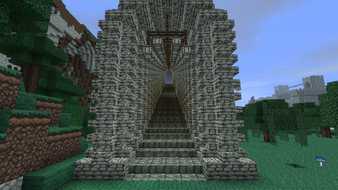 Kalcraft Spawn Entrance Bridge Minecraft Map
