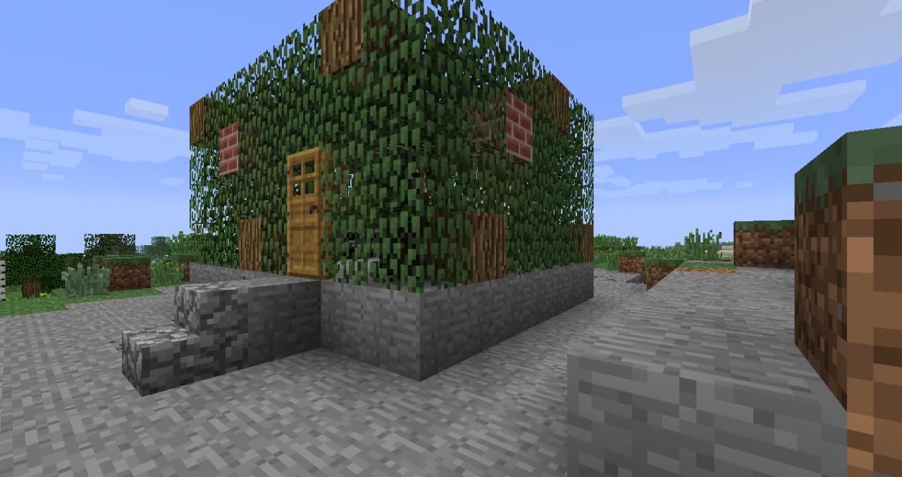 leaf house Minecraft Map