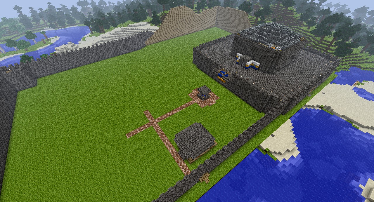 castle and vilage of epic ville Minecraft Map
