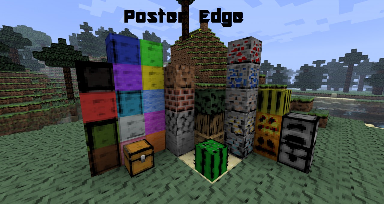 Poster Edge. Minecraft Texture Pack