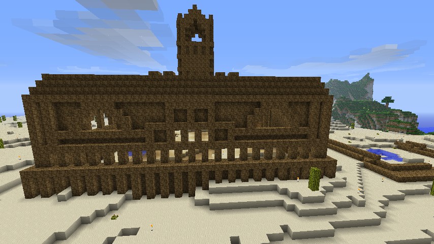 Dirt Palace and other structures Minecraft Map