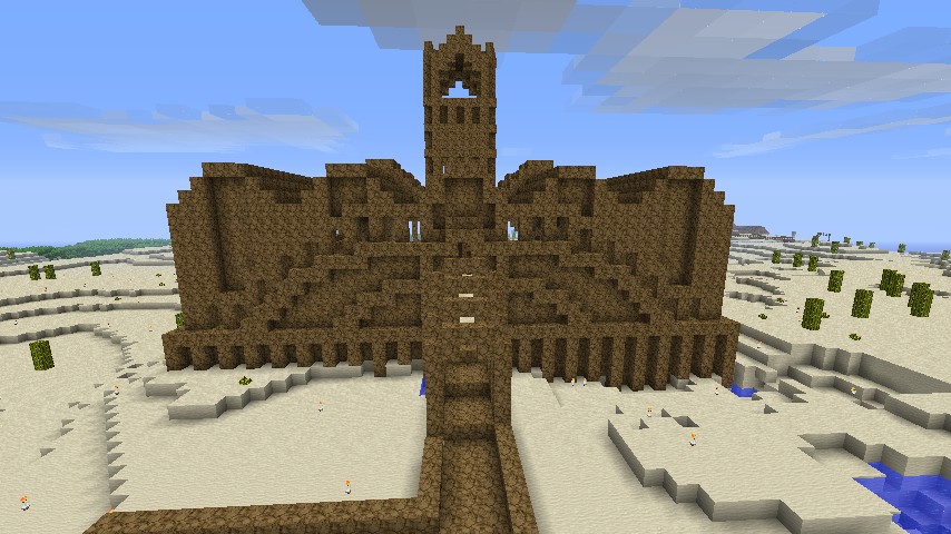 Dirt Palace and other structures Minecraft Map