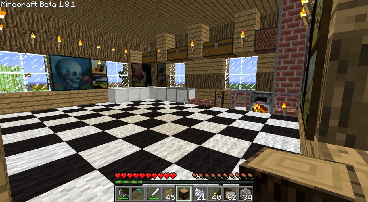 Farm house 2 story, wrap around terrace Minecraft Map