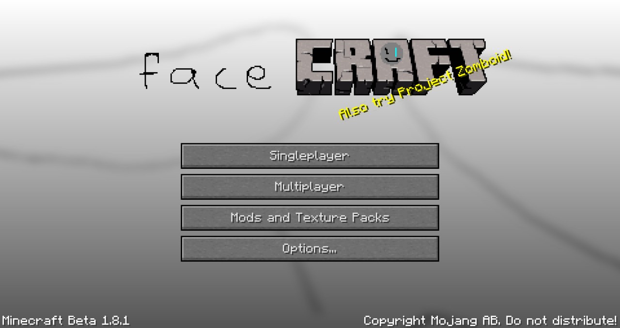 FaceCraft (pretty silly) Minecraft Texture Pack