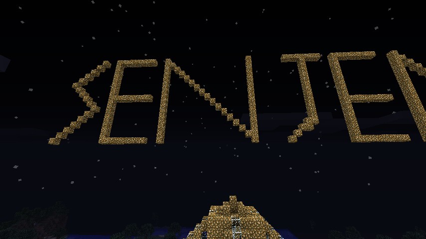 sen jen tempal sign Minecraft Map