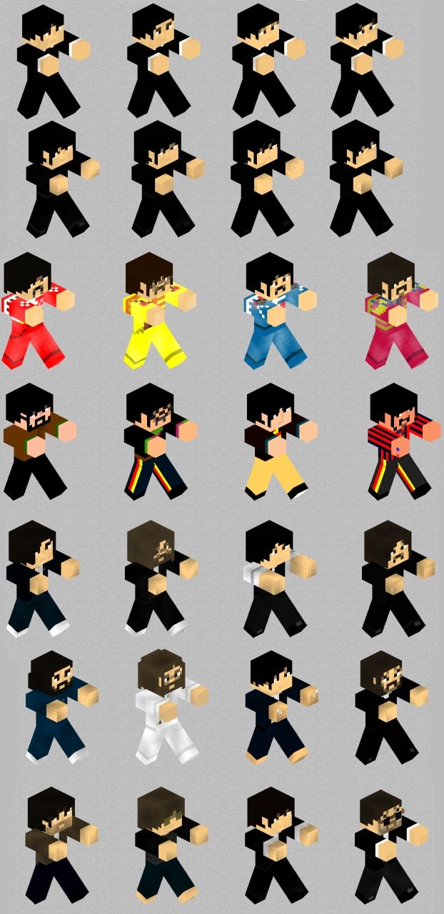 The Beatles Skin Pack Minecraft Map