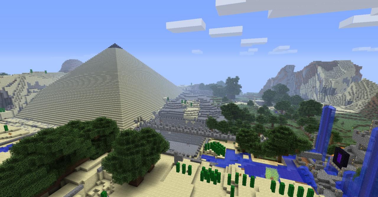 1/3 Scale Great Pyramid of Cheops Minecraft Map