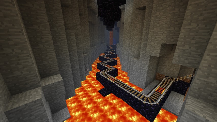 Mountain Rollercoaster - Update #1 Minecraft Map