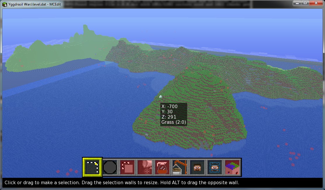 Mountain chain Minecraft Map