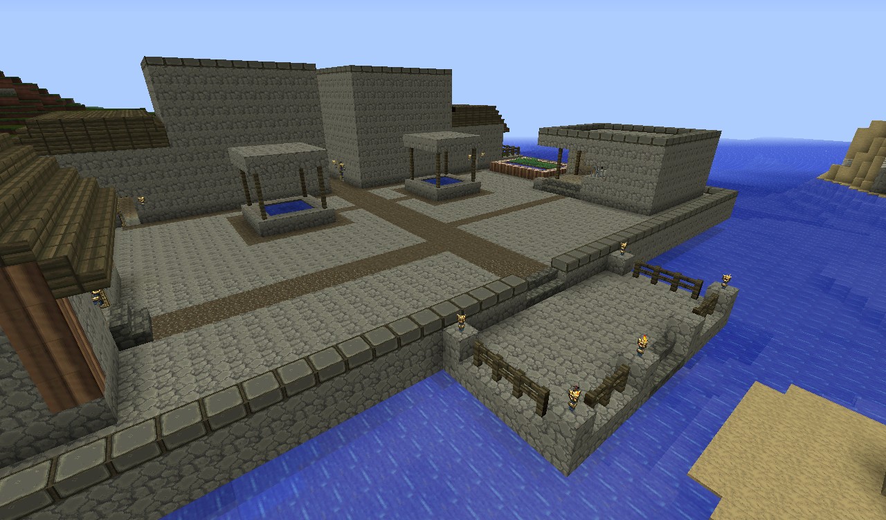 Floating Village Minecraft Map