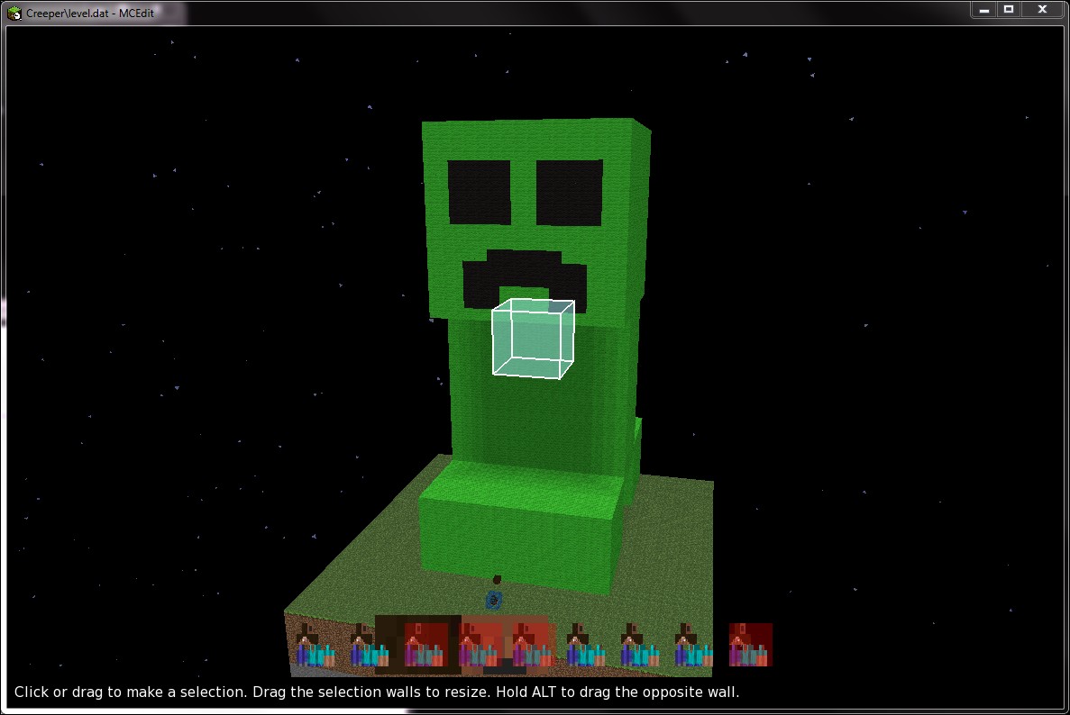 Creeper (hollow inside) Minecraft Project