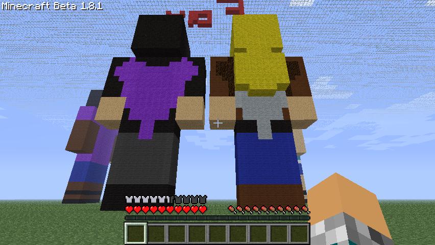 Maximum Ride Character Statues Minecraft Map