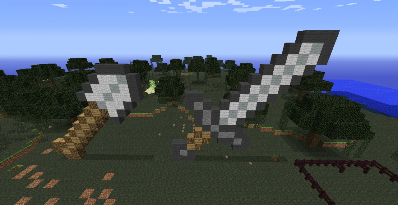 Pixel Art: Iron Tools Minecraft Project