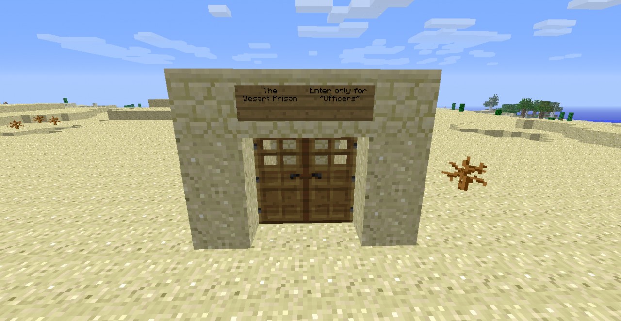The Desert Prison Minecraft Map