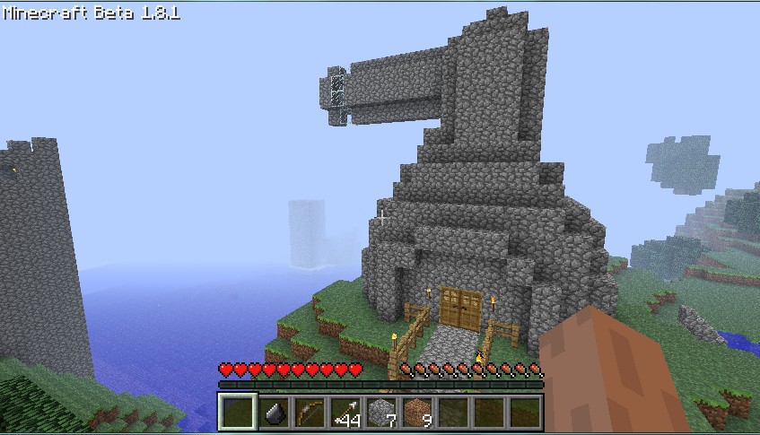 Abstract Broken Tower/Cannon Minecraft Map