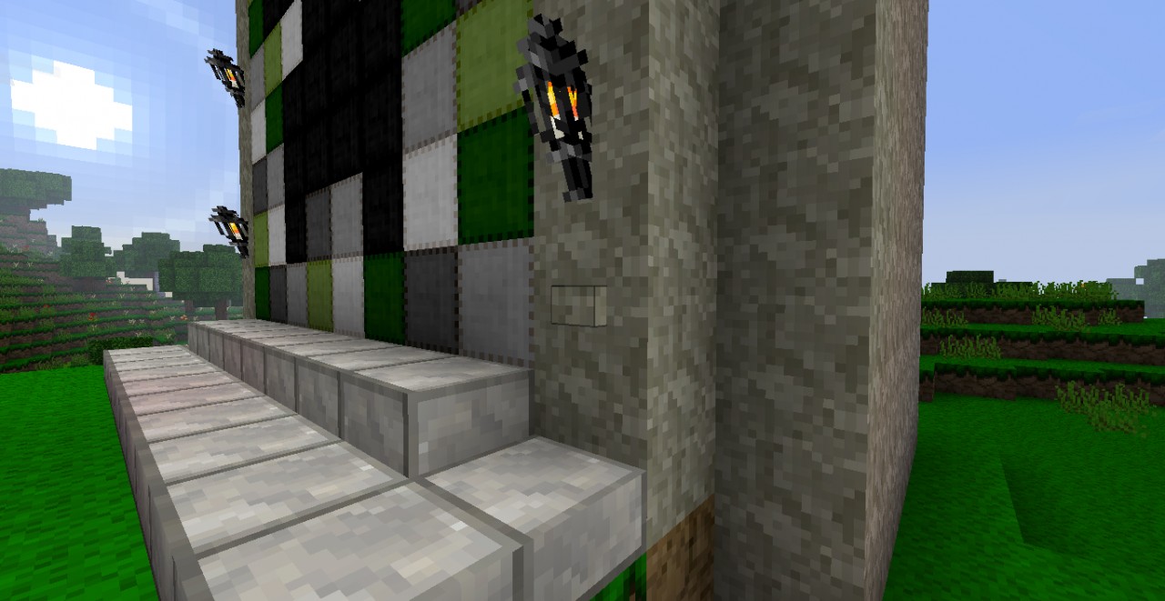 Creeper piston archery target Minecraft Map