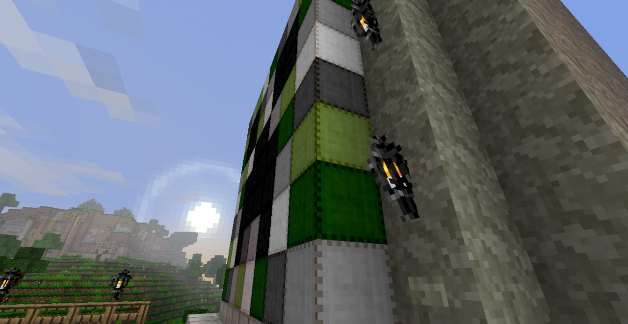 Creeper piston archery target Minecraft Map