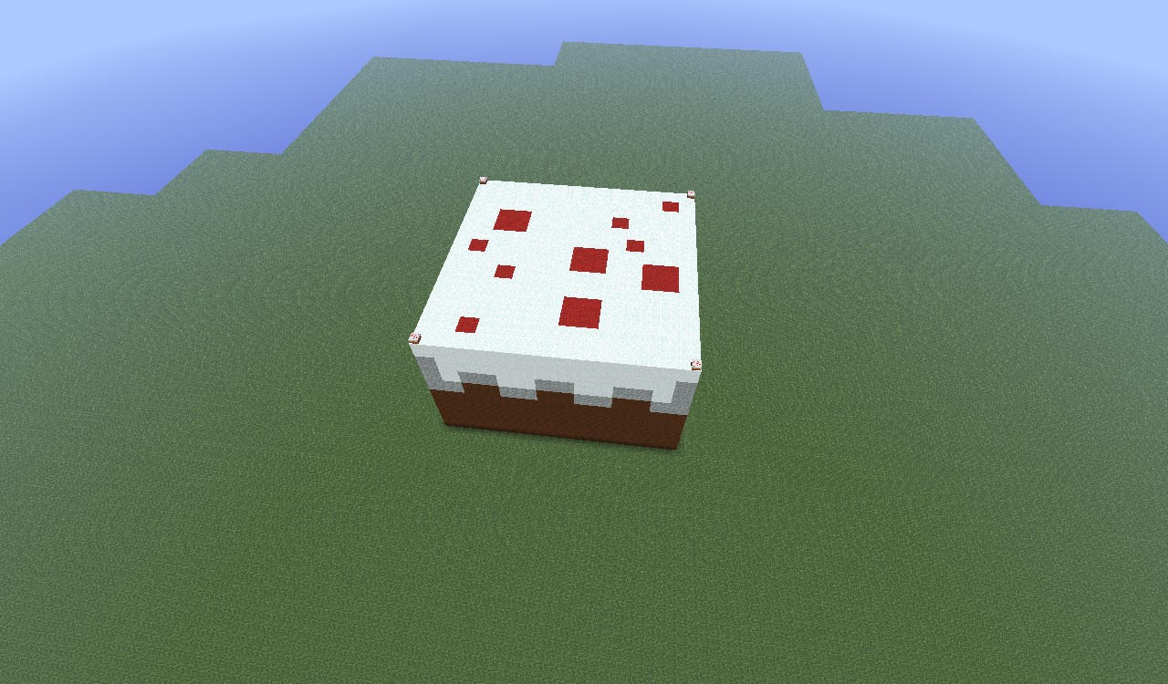 Giant cake!!! (12,544 times larger than a cake) Minecraft Map