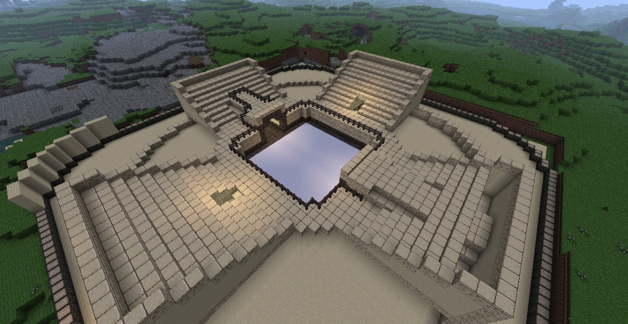 small Spleef/ PvP arena Sand Minecraft Map