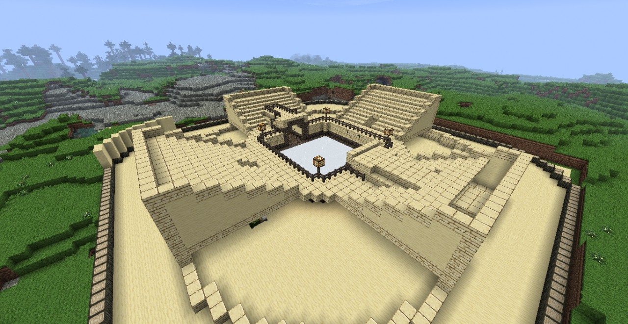 small Spleef/ PvP arena Sand Minecraft Map