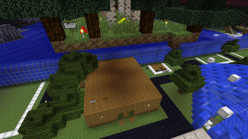 Walls of Water Town Minecraft Map