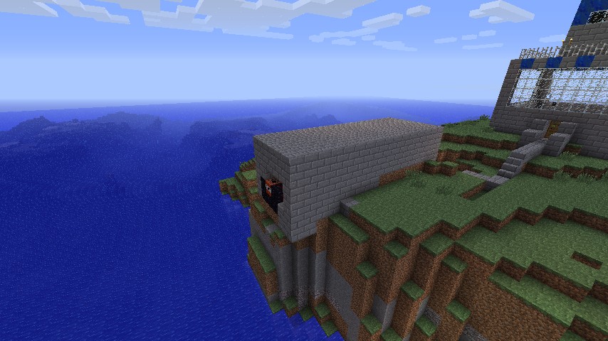 Island fortified mansion Minecraft Map