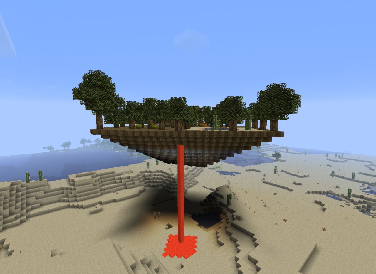 Man-made, Inhabitable Floating Island! Minecraft Map