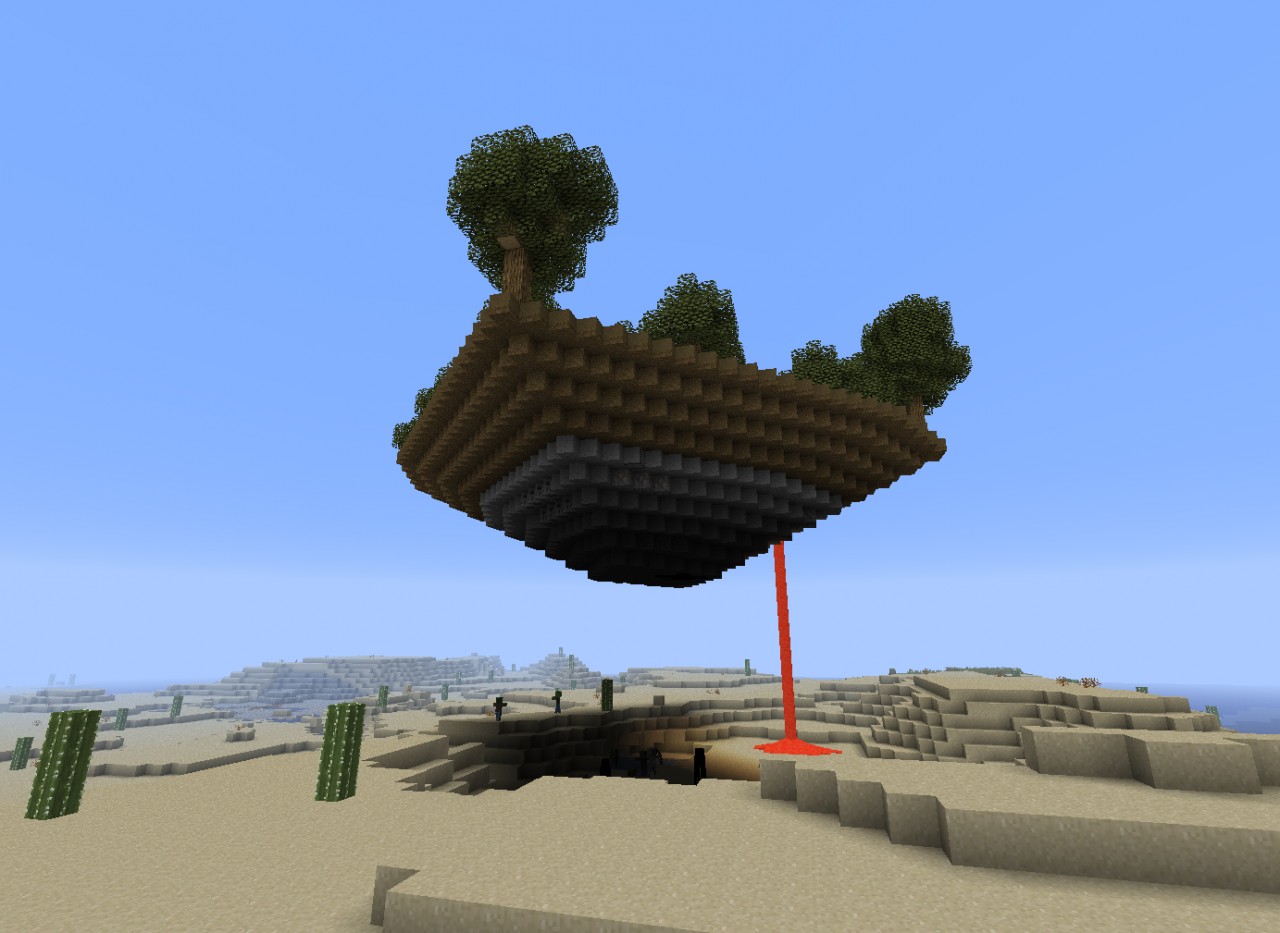 Man-made, Inhabitable Floating Island! Minecraft Map
