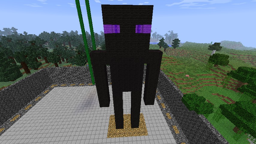 enderman pixel art Minecraft Map
