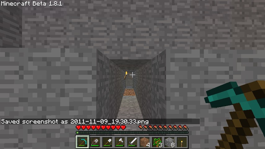 the house in a small hole Minecraft Map