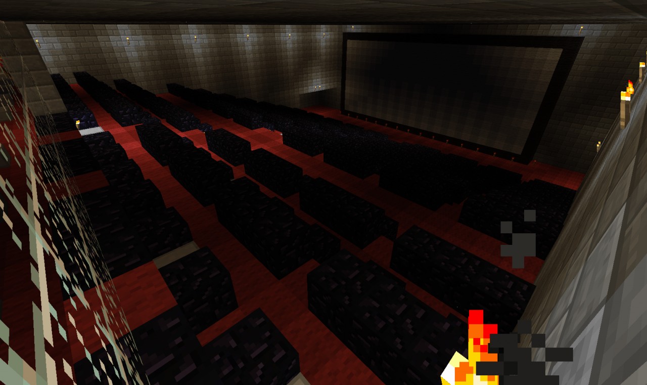 Big Screen Cinema Minecraft Map