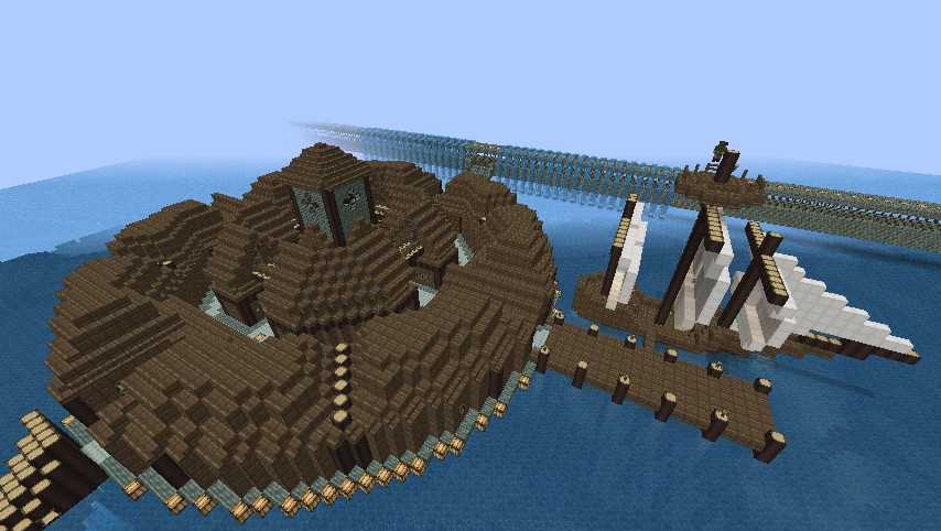Sea Town (Schematic Included) Minecraft Map