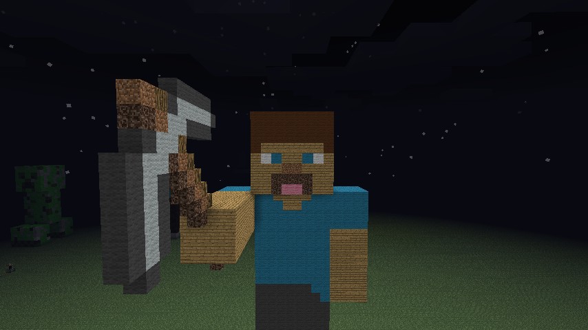Steve Statue or Mr.Minecraft Minecraft Map