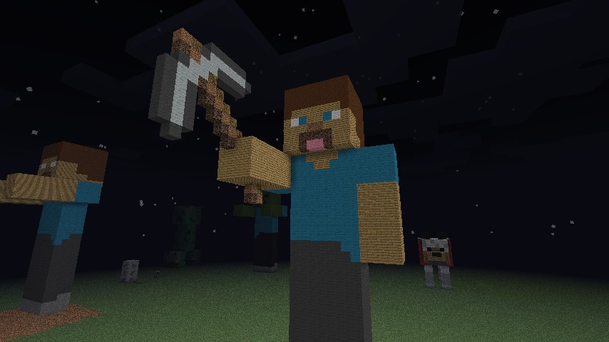 Steve Statue or Mr.Minecraft Minecraft Map
