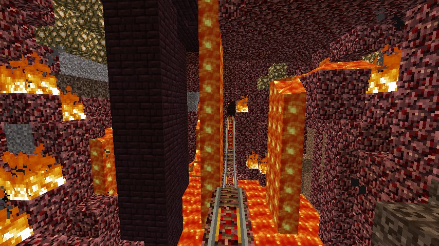 "The Multy-Dimnetional Roller Coaster" Minecraft Map