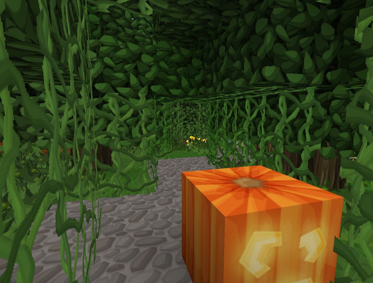 Cave in the forest. Minecraft Map