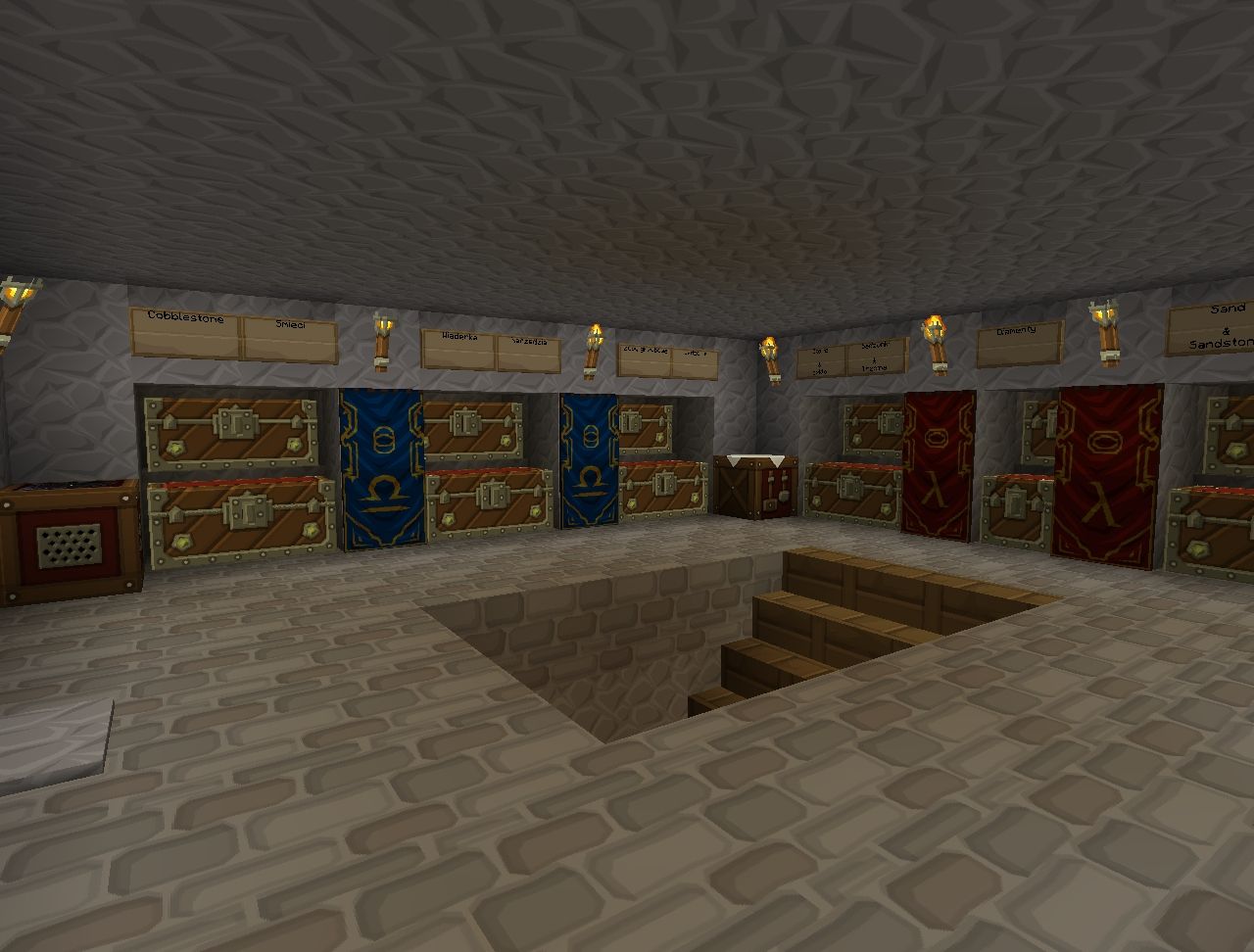 Cave in the forest. Minecraft Map